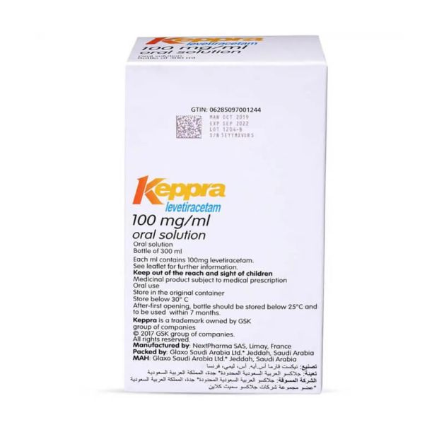 Keppra 100 Mg Syrup 300 Ml