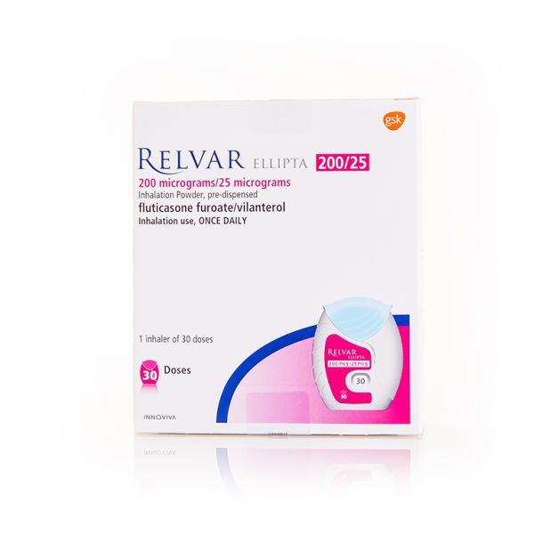 RELVAR ELLIPTA 200/25MCG ORAL INHALATION 30 DOSES