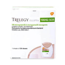 Trelegy Ellipta 100/62.5/25 Mcg Inhalation