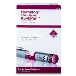 Humalog 100 Iu/Ml Kwikpen 5 Pens
