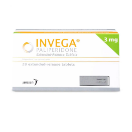 Invega 3 Mg 28 Tablets