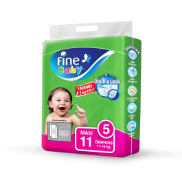 Fine Baby Diapers Size 5 Maxi 11 Diaper