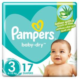 PAMPERS SIZE (3) MEDIUM 4-9 KG 17 DIAPERS