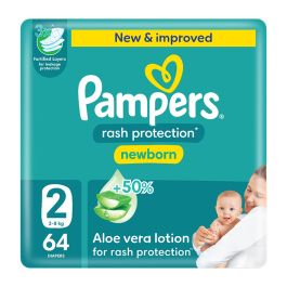 PAMPERS SIZE (2) SMALL 3-6 KG/3-8 KG JUMBO PACK 64 DIAPERS