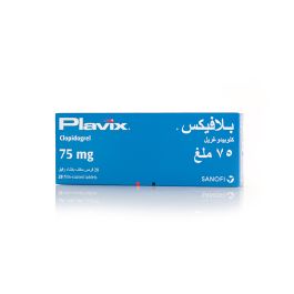 PLAVIX 75mg 28 tablets antiplatelet agent.