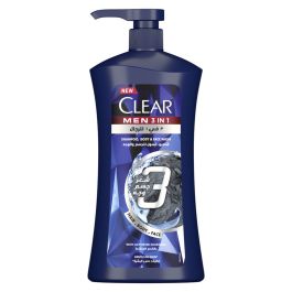 Clear Men Shampoo Activated Charcol (3 In 1) 900 Ml